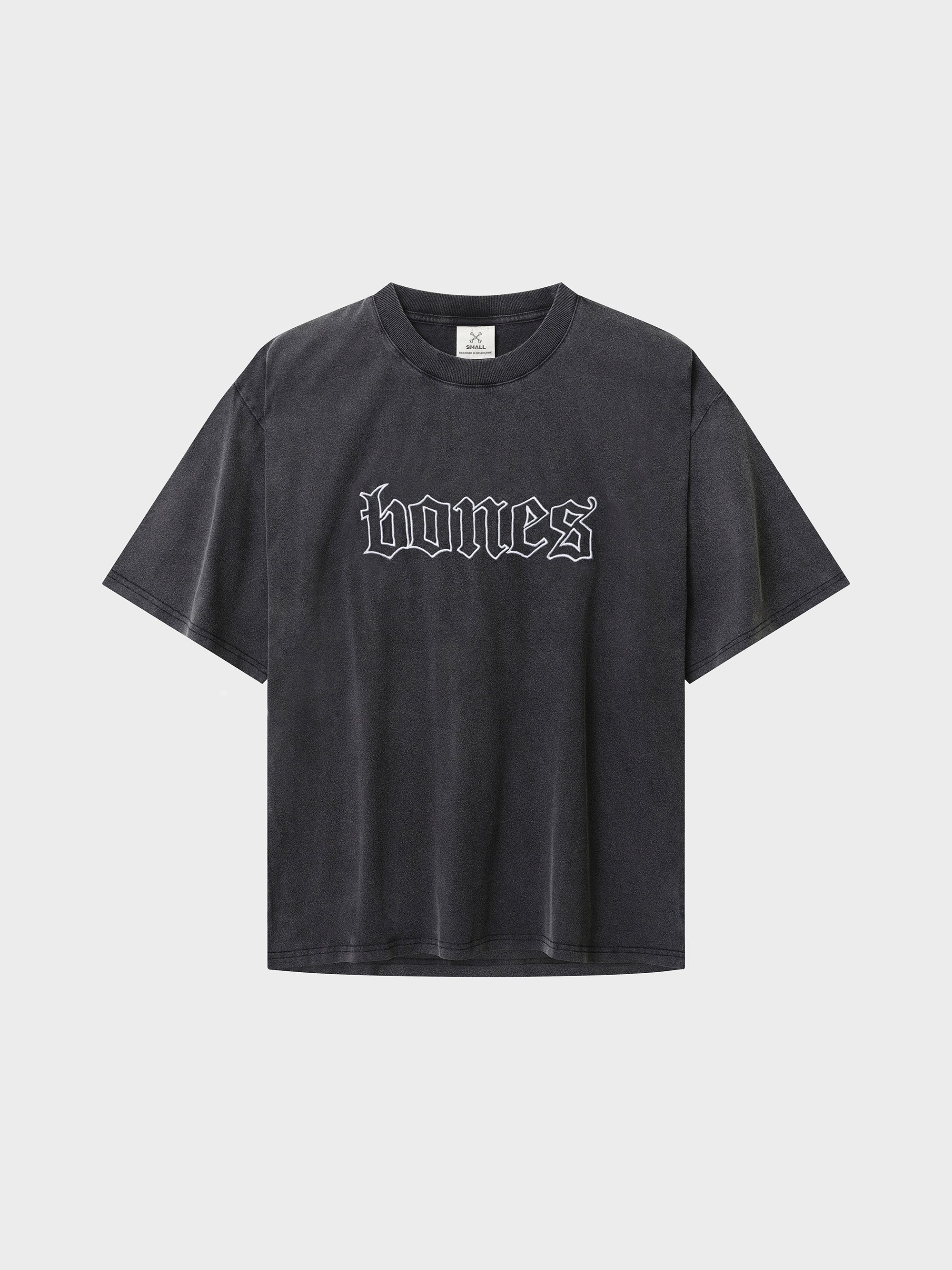 Bones Classic Tee - Washed Black | Billy Bones Club