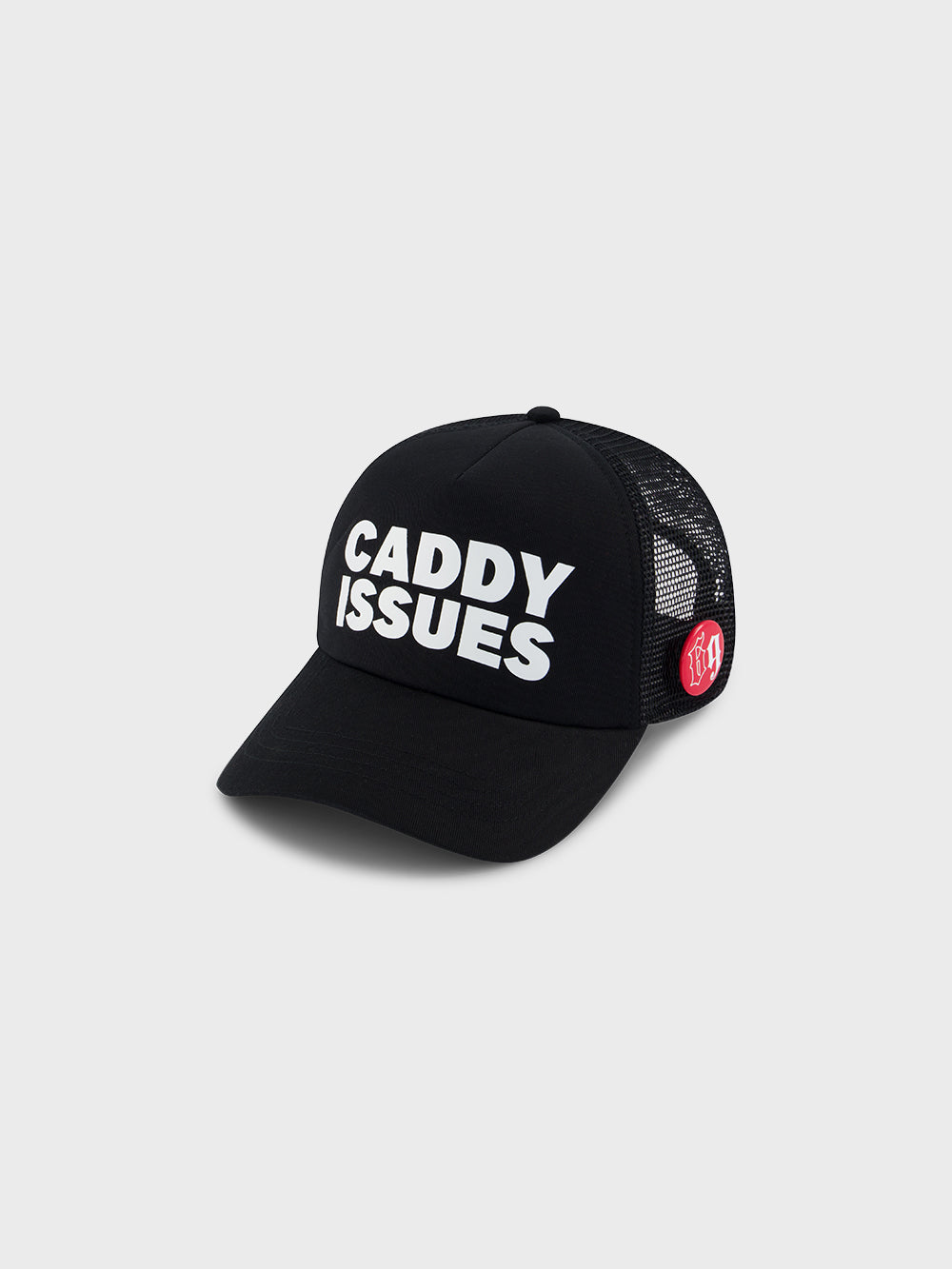 Caddy Issues Mesh Trucker Cap - Black | Billy Bones Club