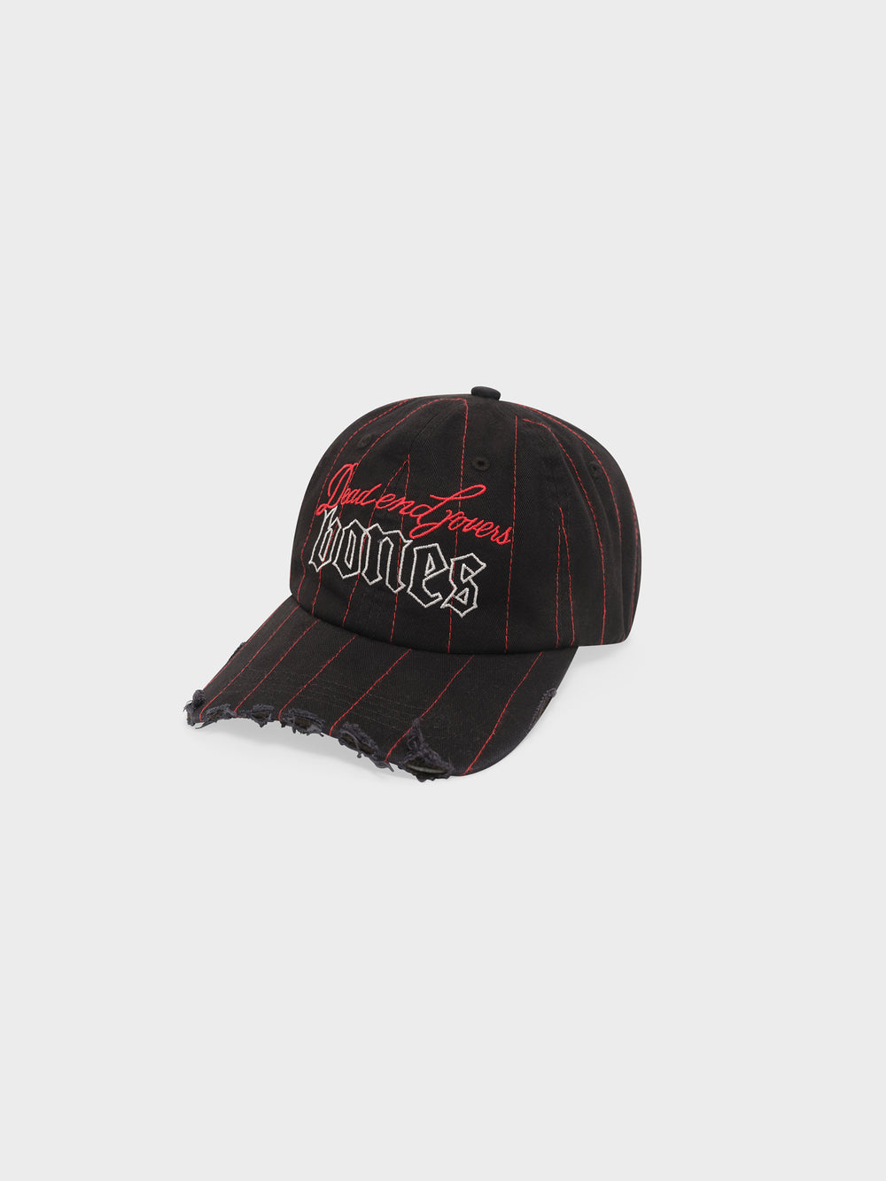 Classic Dad Cap - Washed Black Pin Stripe | Billy Bones Club