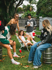 Class of '00 Ringer Tee - Washed Black | Billy Bones Club