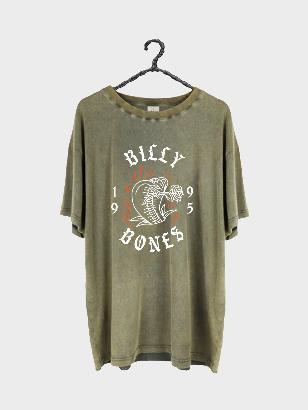 Love Bite Tee - Washed Sage | Billy Bones Club